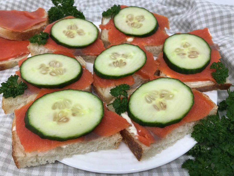 Cold Salmon Canapes - Alena's Home Cooking