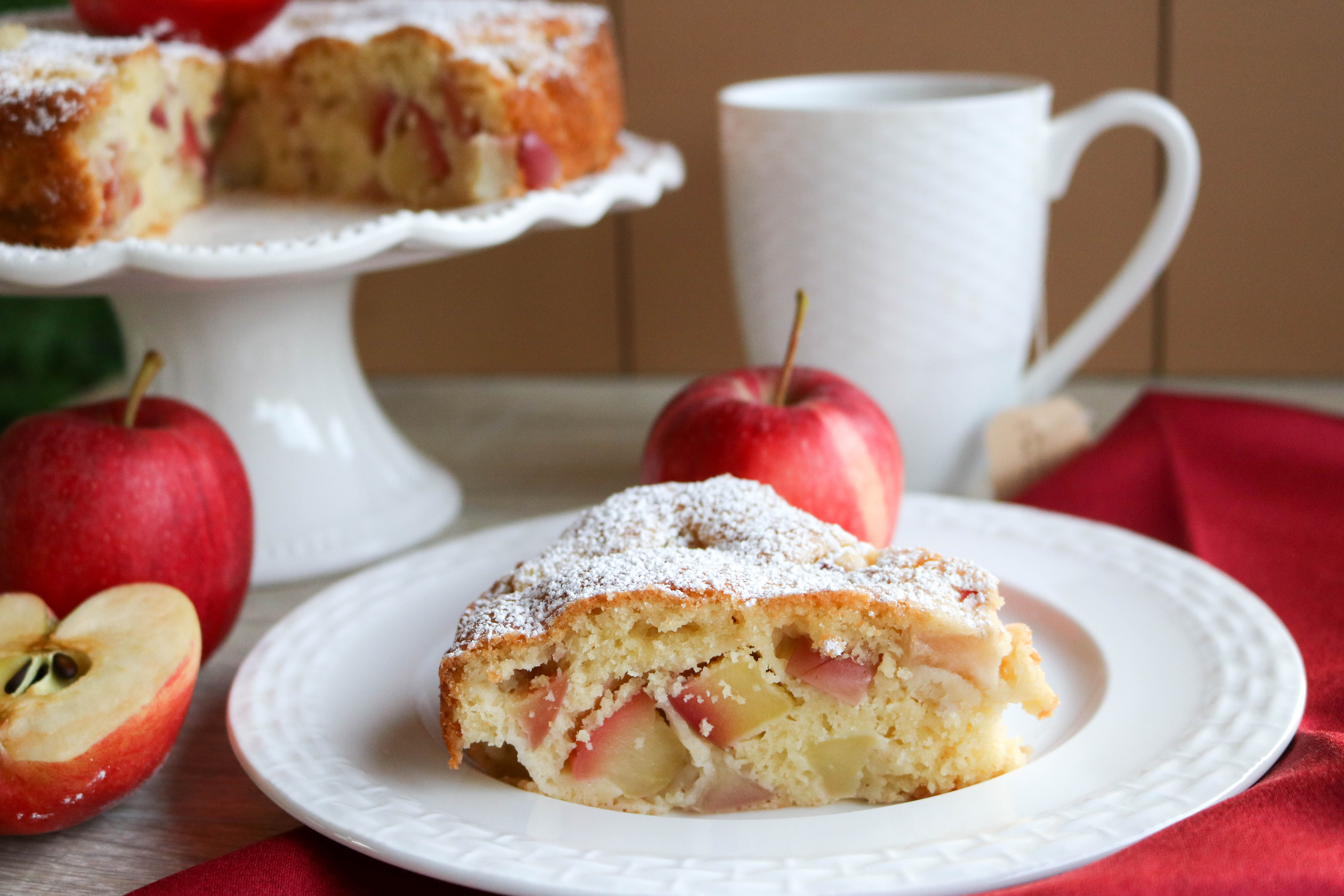Quick & Moist Apple Tea Cake - Alena's Home Cooking