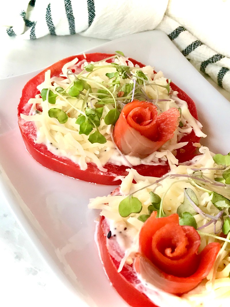 Loaded Tomato Slices - Alena's Home Cooking