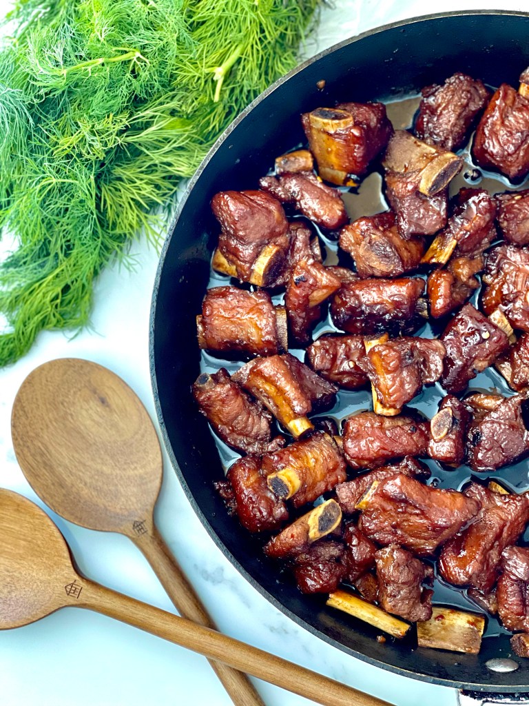 Honey-Garlic Braised Pork Riblets in Red Wine (with VIDEO) - Alena's ...